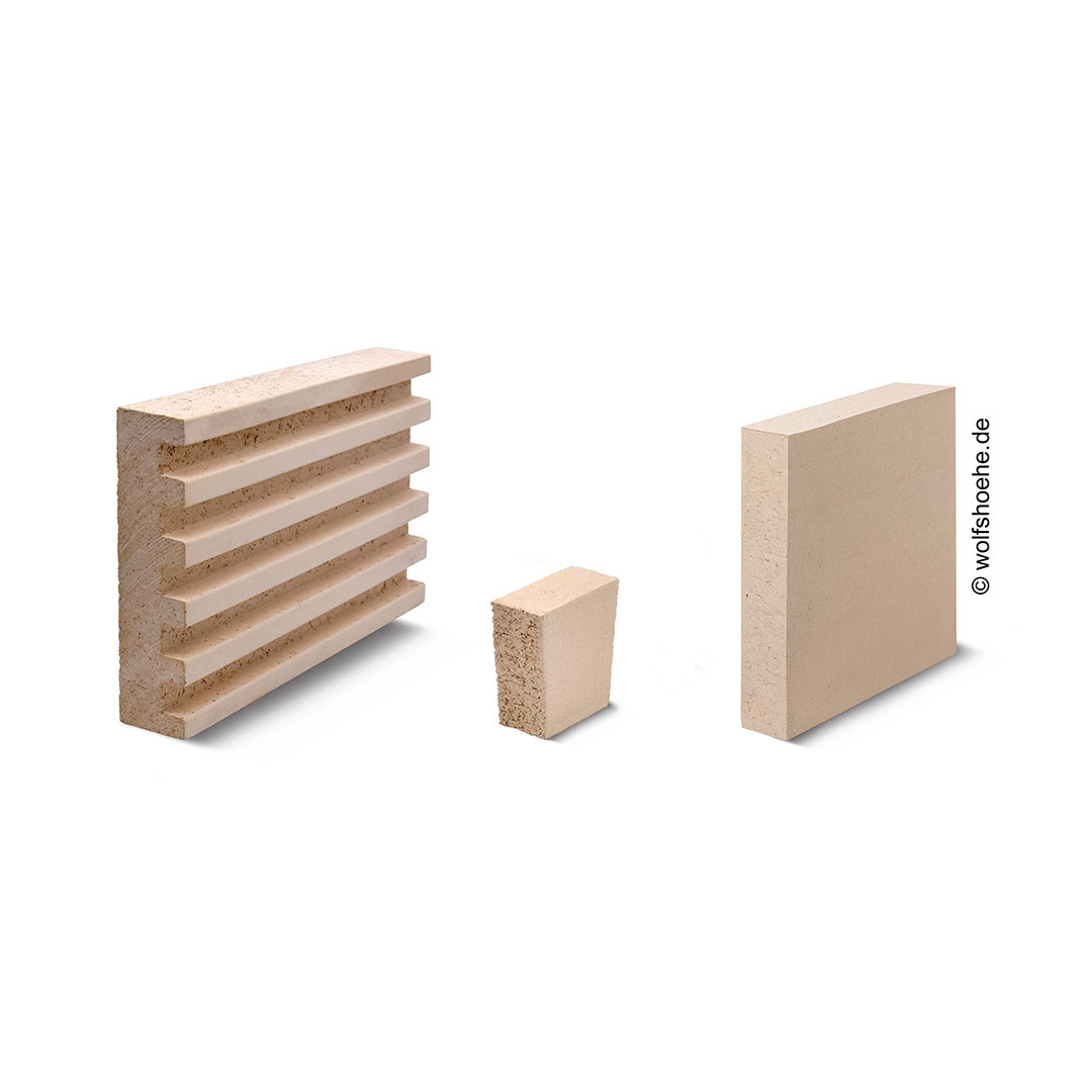 Vault bricks and plates for baking stoves - Wolfshöher Tonwerke